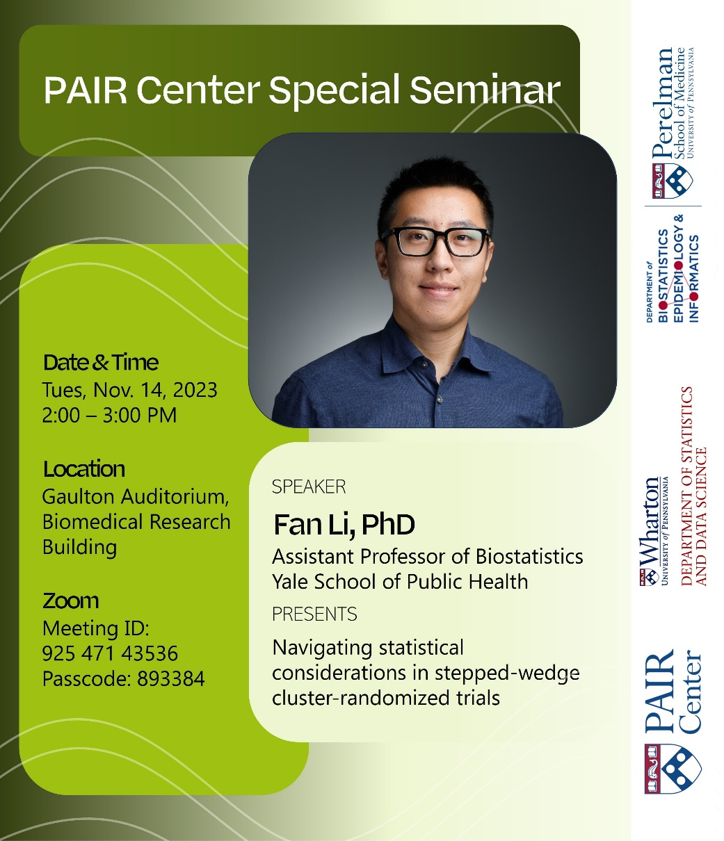 PAIR Special Event: Fan Li Presents on Statistical Considerations in ...